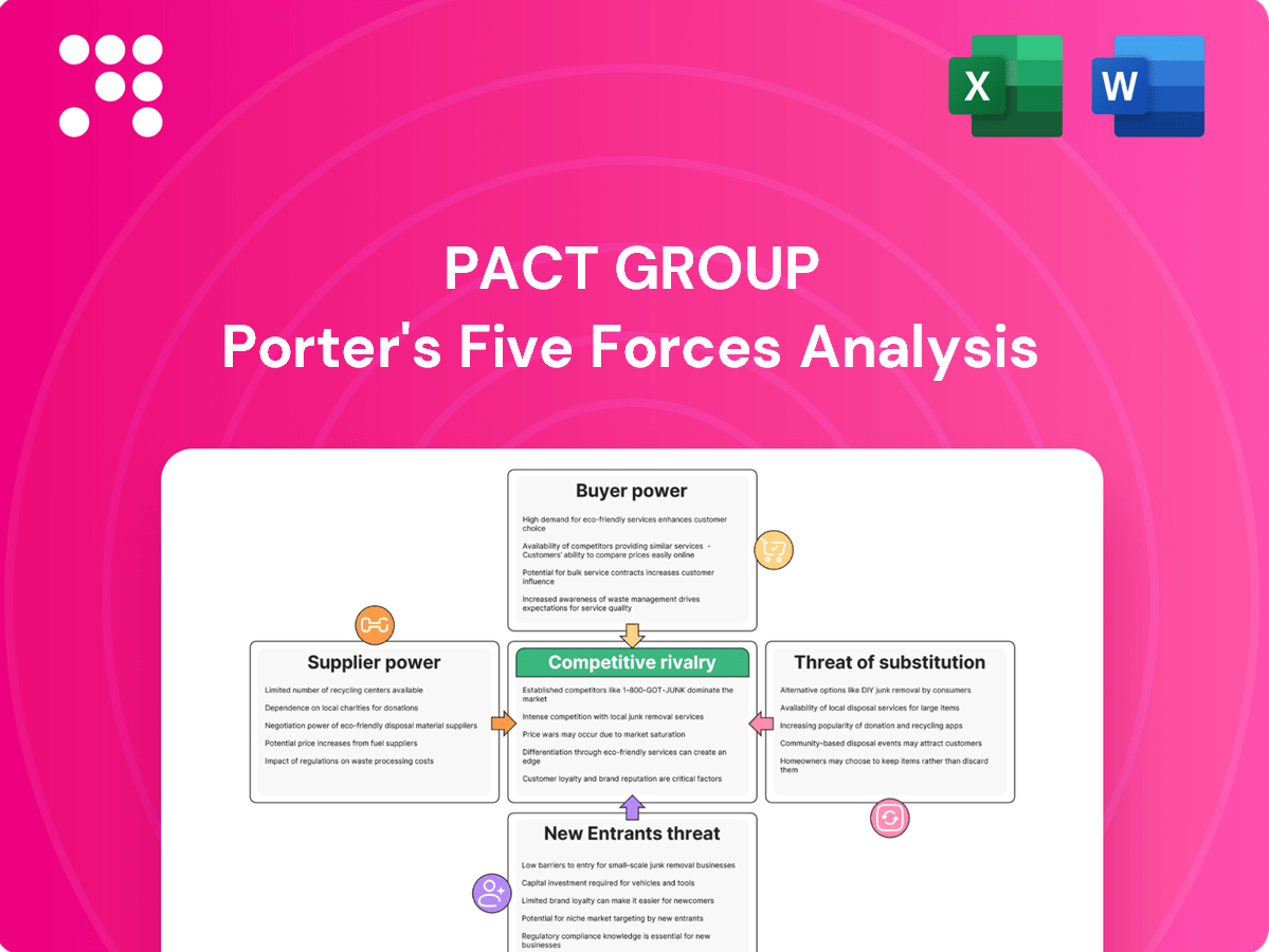 What are the Porter's Five Forces of Pact Group?