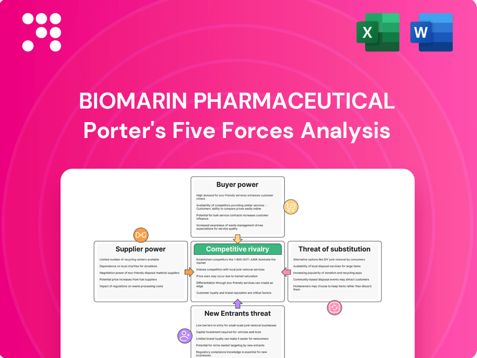 What are the Porter's Five Forces of BioMarin Pharmaceutical?